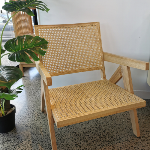 Oak rattan chair store